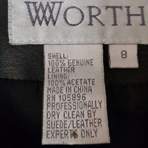 Worth | Jackets & Coats | Worth Black Leather Jacket | Poshmark